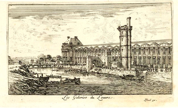 Les galeries du Louvre par Israël Silvestre - Histoires de Paris